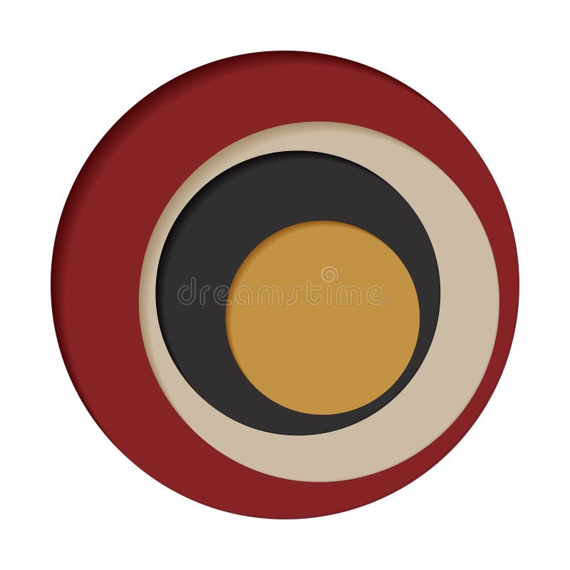 Round Palette of Four Colors on a White Background - Vector Stock ...