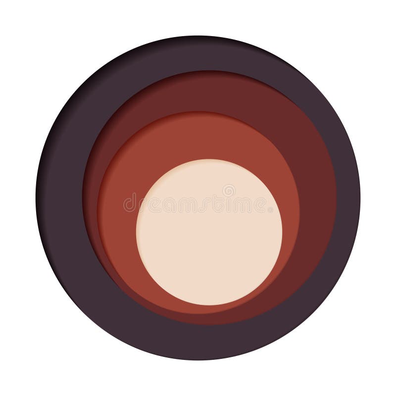 Round Palette of Four Colors on a White Background - Vector Stock ...