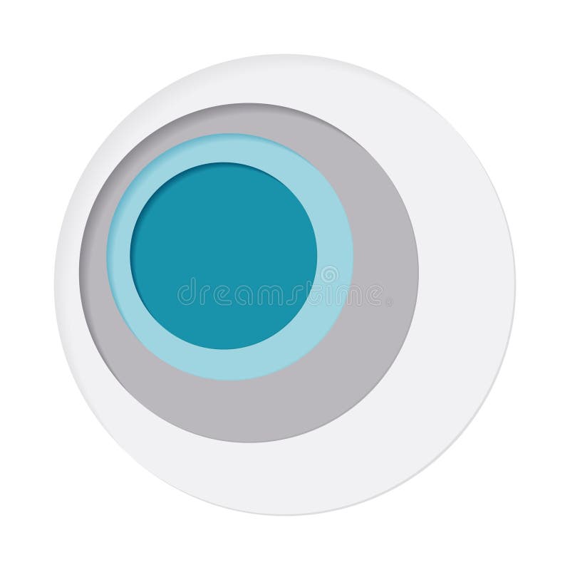 Round Palette of Four Colors on a White Background - Vector Stock ...