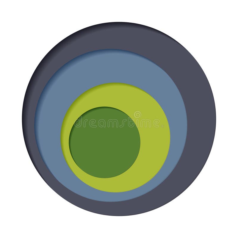 Round Palette of Four Colors on a White Background - Vector Stock ...