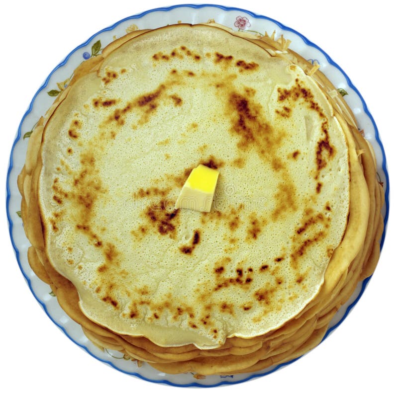 Round pancakes stock photo. Image of plate, pile, fried - 9508934