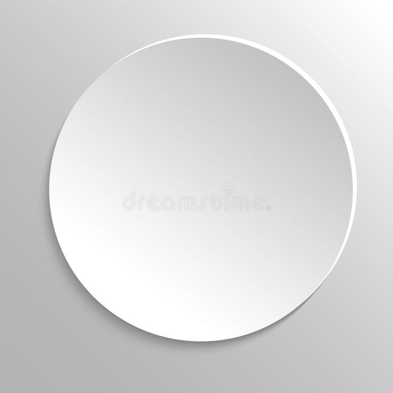 Round paper banner stock vector. Illustration of banner - 43806176