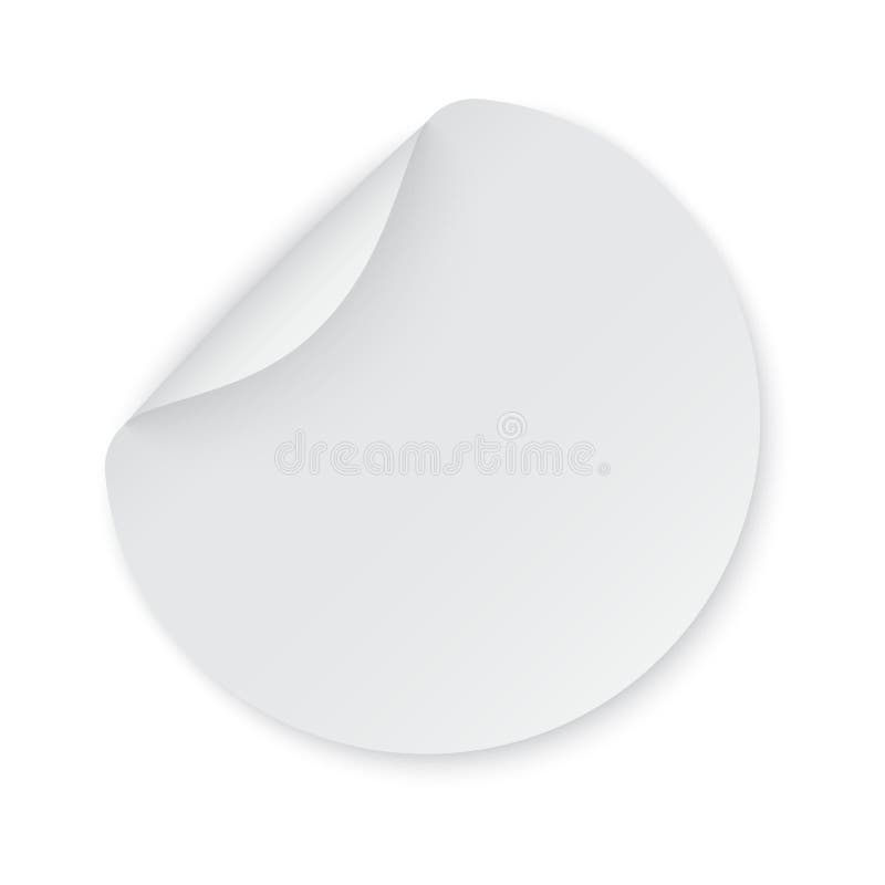 Circle Label Sticker Peel Curved Edge Stock Illustrations – 54 Circle ...