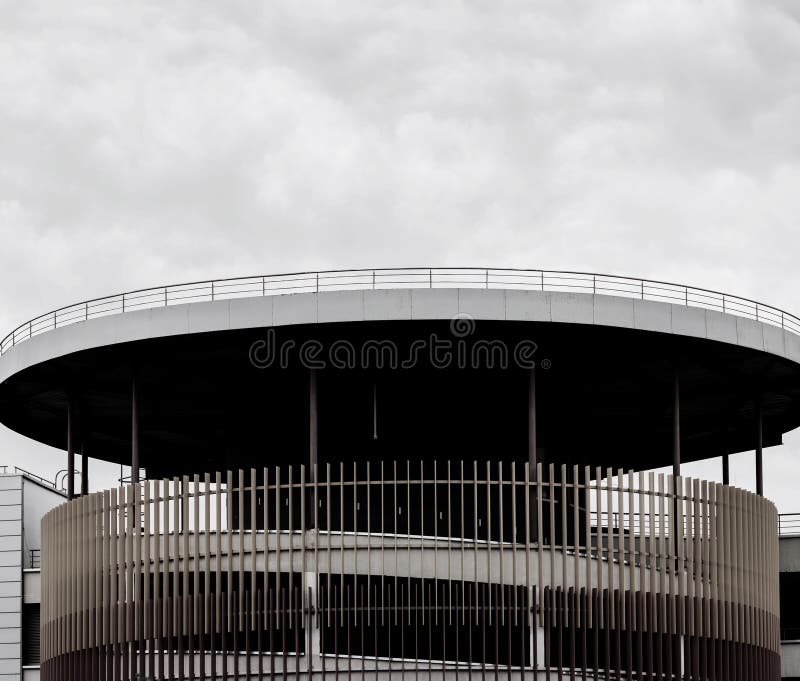 Round parking building stock photo. Image of structure - 268490240