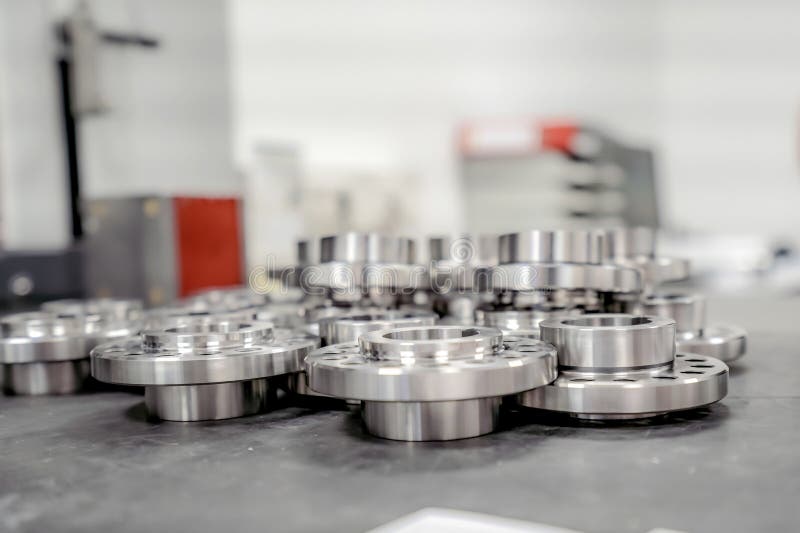 Round Parts with Holes on the Table for Sorting and Sending for ...