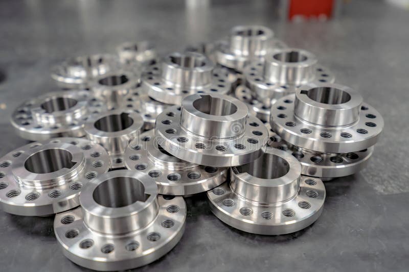 Round Parts with Holes on the Table for Sorting and Sending for ...