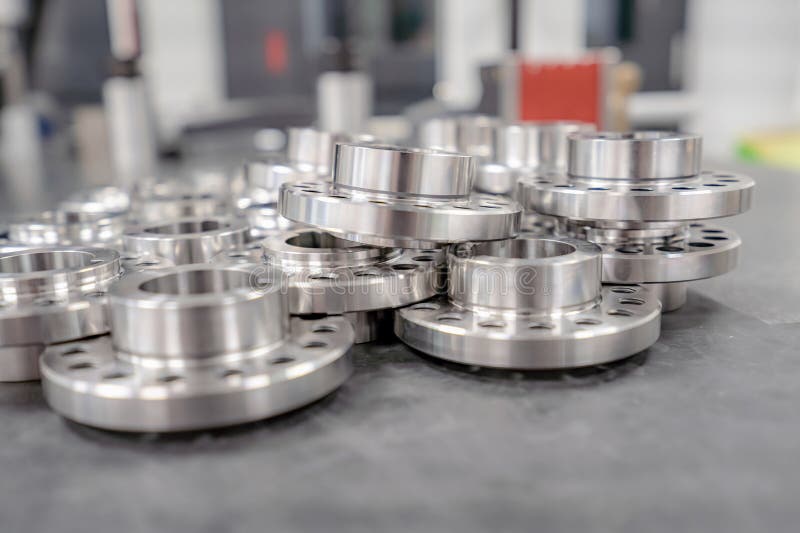 Round Parts with Holes on the Table for Sorting and Sending for ...