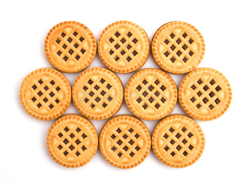 Round Pastry with Chocolate Stock Photo - Image of snack, bakery: 13177344