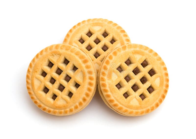 Round Pastry with Chocolate Stock Photo - Image of snack, bakery: 13177344