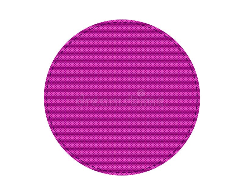 Round patch with stitches stock vector. Illustration of graphic - 147459011