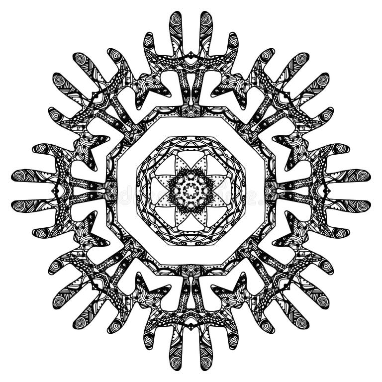 Round pattern design stock vector. Illustration of design - 65218531