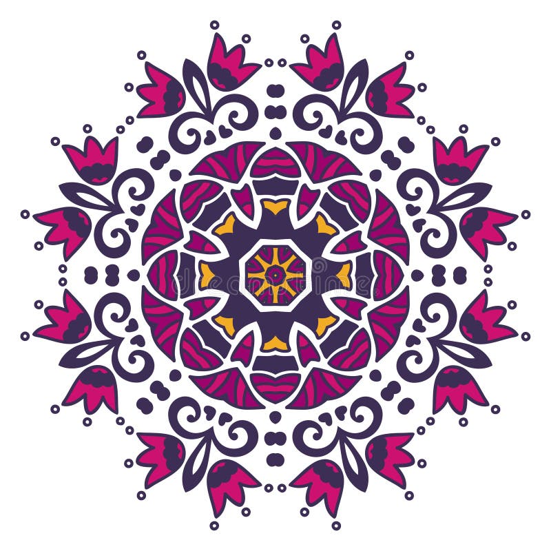 Round Pattern stock vector. Illustration of round, vector - 55216750