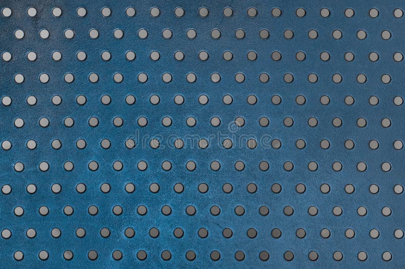 Round Pattern Metal Blue Design Abstract Background Texture Hole Steel ...
