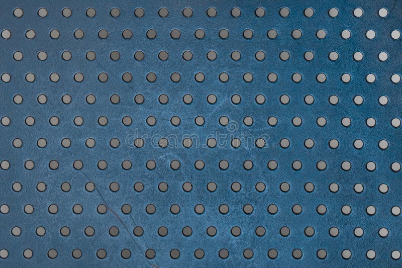 Round Pattern Metal Blue Design Abstract Background Texture Hole Steel ...