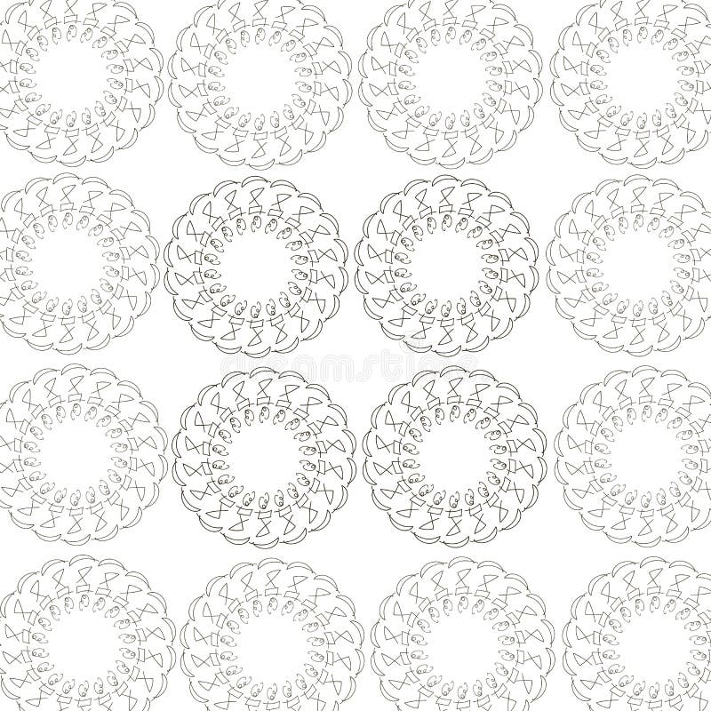 Round Pattern from a White Background Stock Illustration - Illustration ...