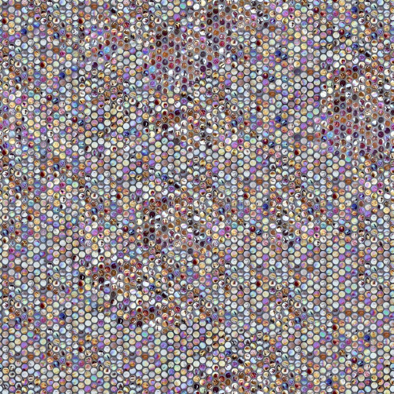 Round Pearl Mosaic. Seamless Tileable Texture. Stock Illustration ...
