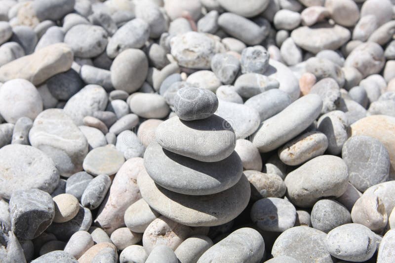 Round pebble stones stock image. Image of beach, mineral - 6599605