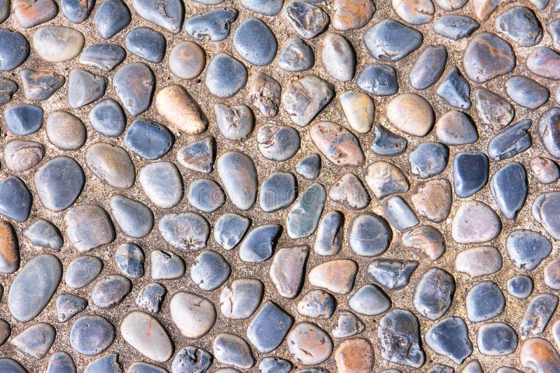 Round Brown Pebble Stones Background Stock Photo - Image of garden ...