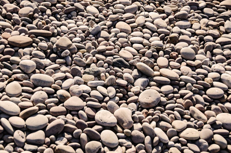Round Pebbles on Beach Texture for Background Stock Image - Image of ...