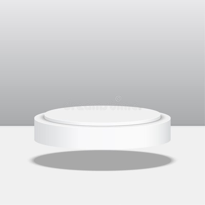 Round pedestal for display stock vector. Illustration of empty - 56013551