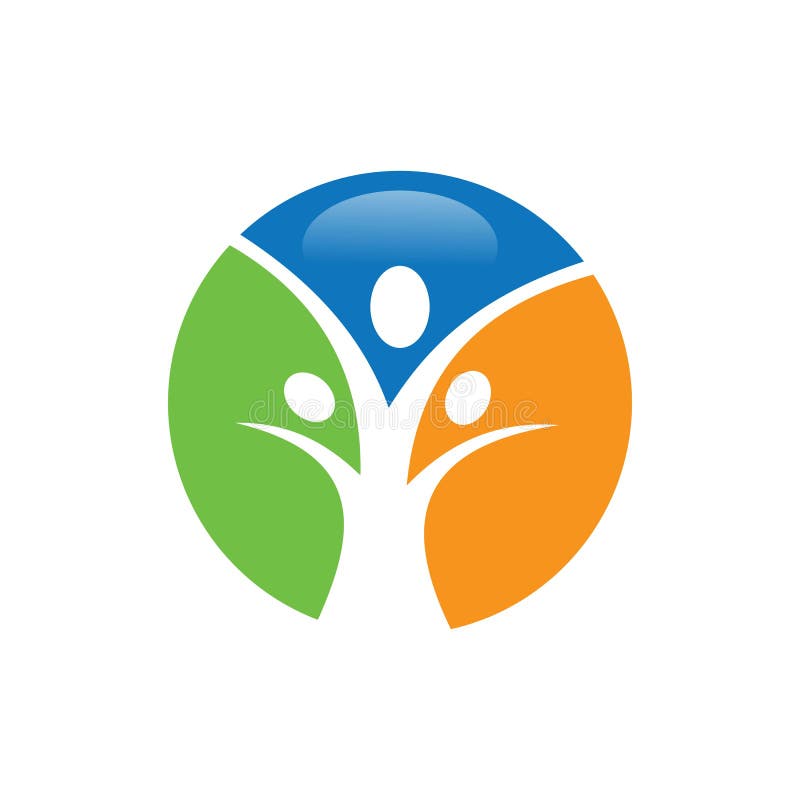 Round people icon logo stock illustration. Illustration of icon - 100226304