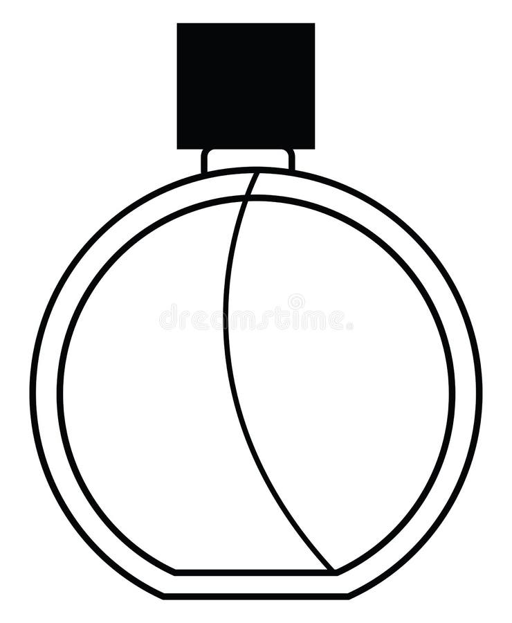Round Perfume Bottle, Icon Icon Stock Vector - Illustration of cosmetic ...