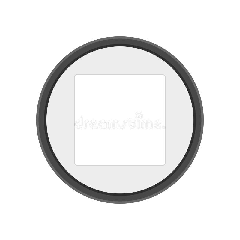 Round photo frame stock vector. Illustration of card - 356177735