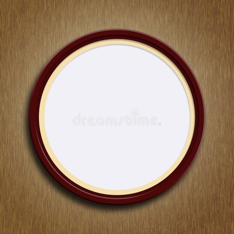 Round picture frame stock illustration. Illustration of template - 33778864