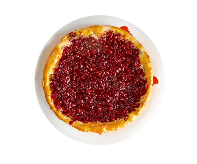 Round piece cowberry stock photo. Image of delicious - 40771952