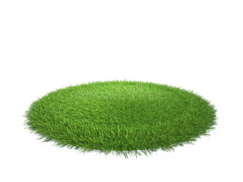 Round area of green grass stock illustration. Illustration of outdoors ...