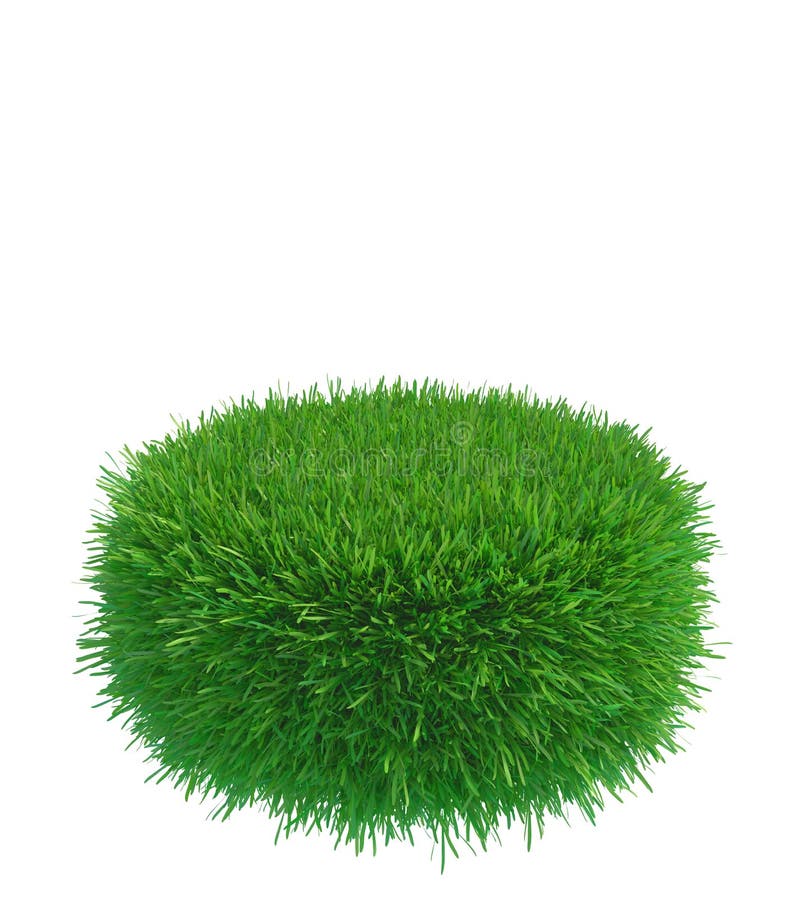 A Round Piece of Cropped Grass To Be Installed Stock Illustration ...
