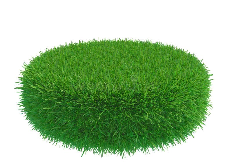 Round Piece of Cropped Grass To Be Installed Stock Photo - Image of ...