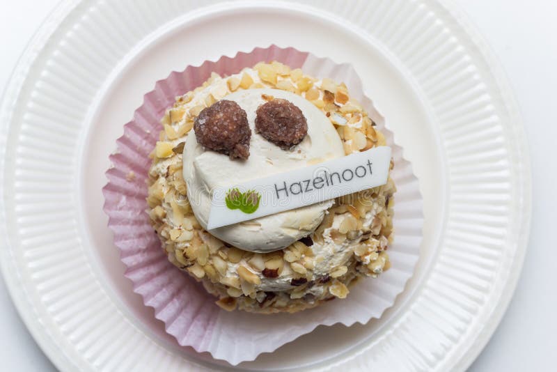 Round Piece of Hazelnut Pie Stock Photo - Image of food, sweet: 109147826