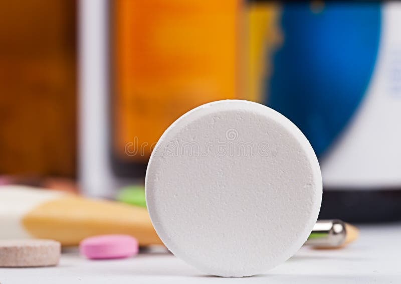 Round pill stock photo. Image of pain, prescription, effect - 27458104