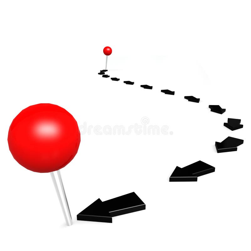 Round pin black path stock illustration. Illustration of round - 43318327