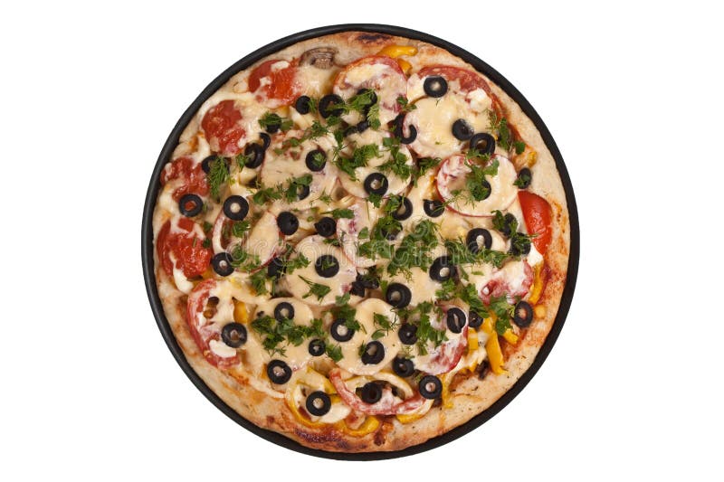 Pizza stock image. Image of clipping, green, food, dinner - 149905