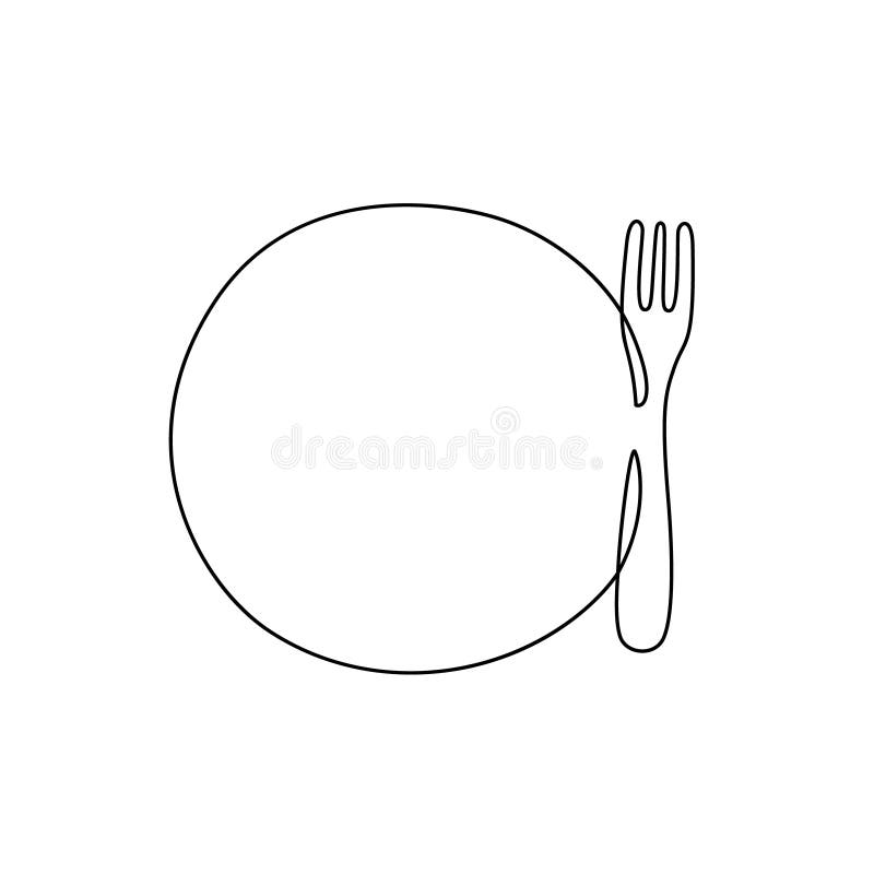 Plate Continuous Line Drawing Stock Illustrations – 795 Plate ...