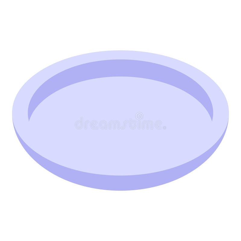 Round Plate Waiting To Be Used for a Meal Stock Vector - Illustration ...