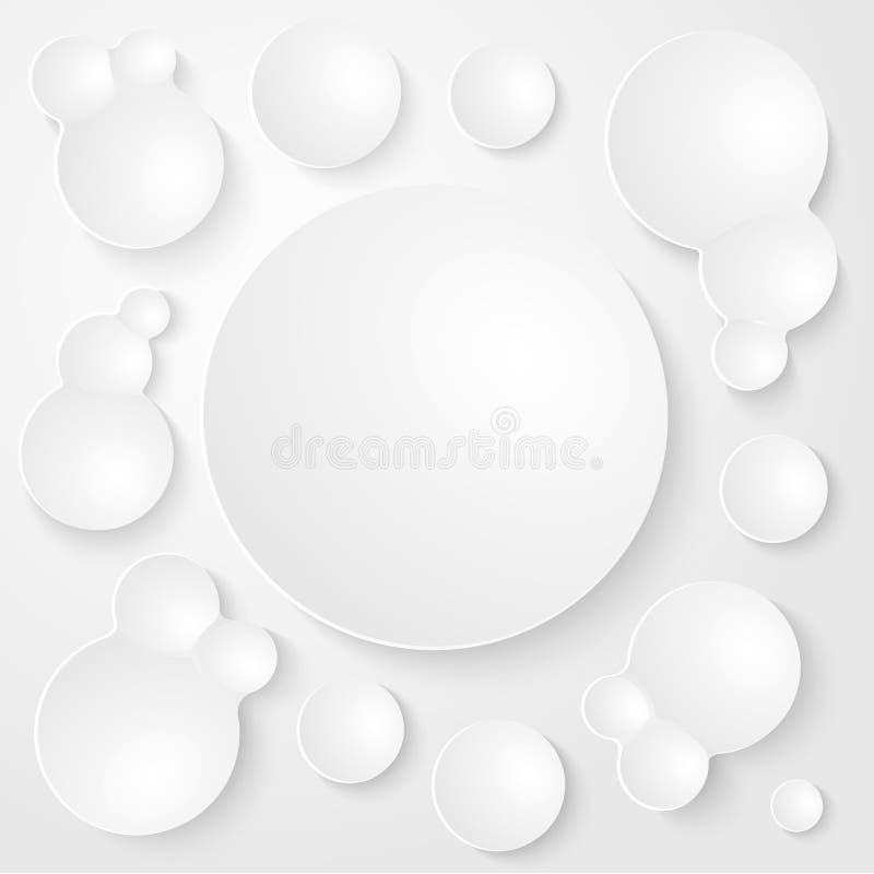 Round Plates Abstract Vector Seamless Background Stock Vector ...