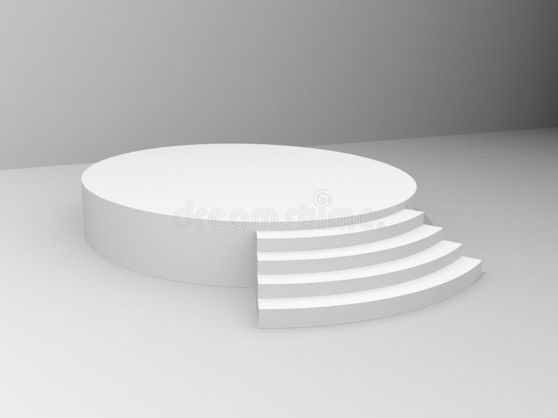 Round platform or stage stock illustration. Illustration of circular ...