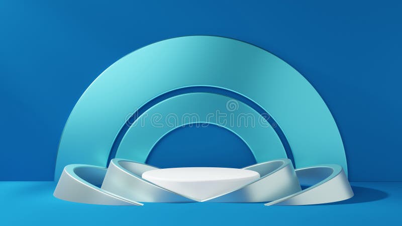 Round Podium for Cosmetic Product, Object. Empty Platform, Platform ...