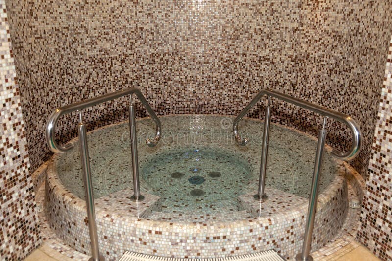 Round Pool in the spa stock image. Image of sensual - 154674767