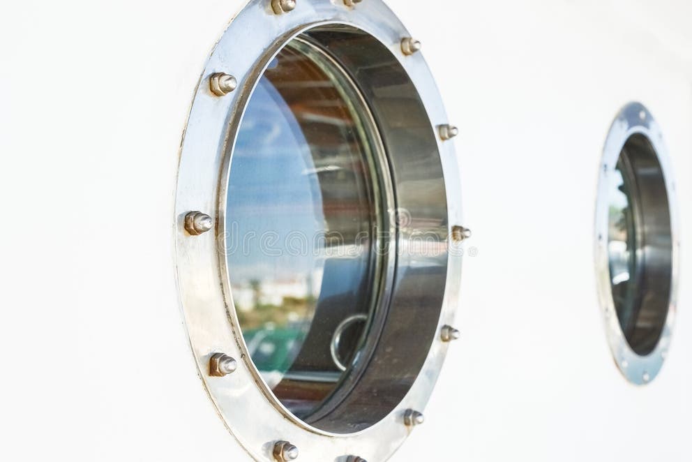 Round porthole ship stock photo. Image of ocean, background - 65175664