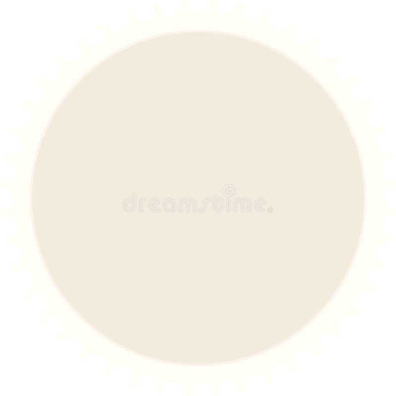 Round Postage Stamp Blank Template Stock Vector - Illustration of ...