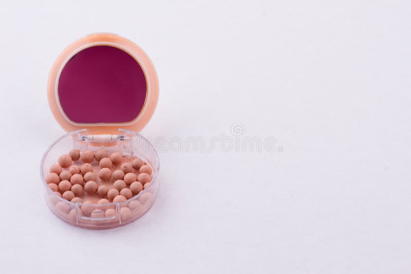 Powder-case stock image. Image of cosmetics, golden, apply - 4951053