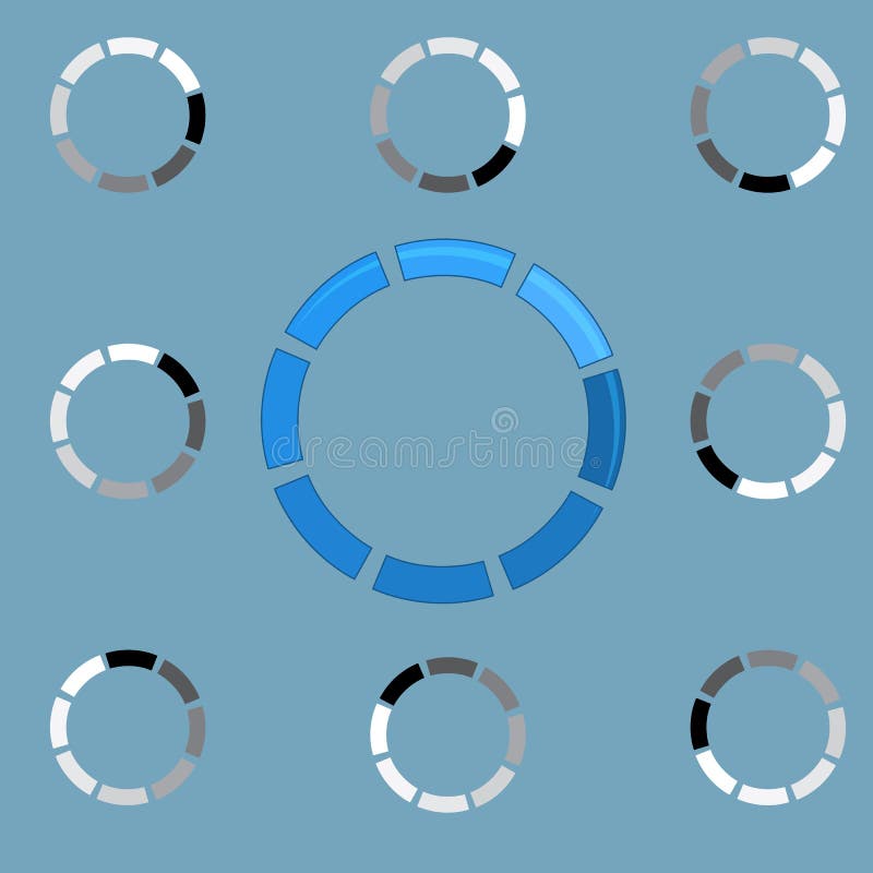 Round Preloader Animation Frame Stock Vector - Illustration of ...