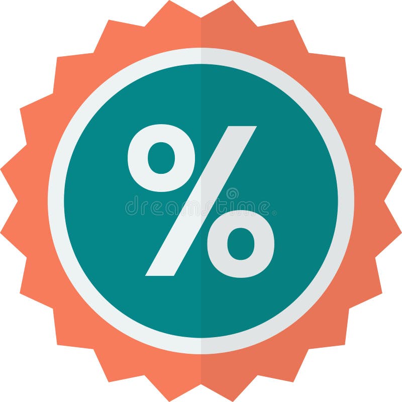 Round Price Tag Illustration in Minimal Style Stock Vector ...