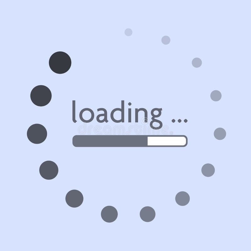 Blue Round Progress Indicator On Website Or Mobile App Stock Vector ... Blue Round Progress Indicator On Website Or Mobile App Stock Vector ...