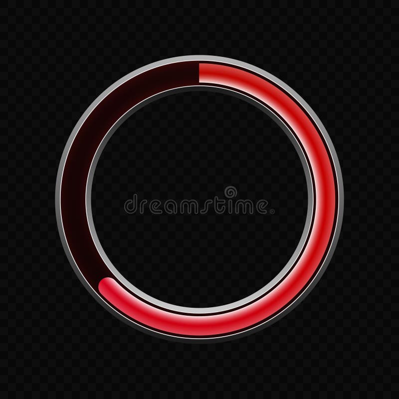 Round progress loading bar stock illustration. Illustration of status ...