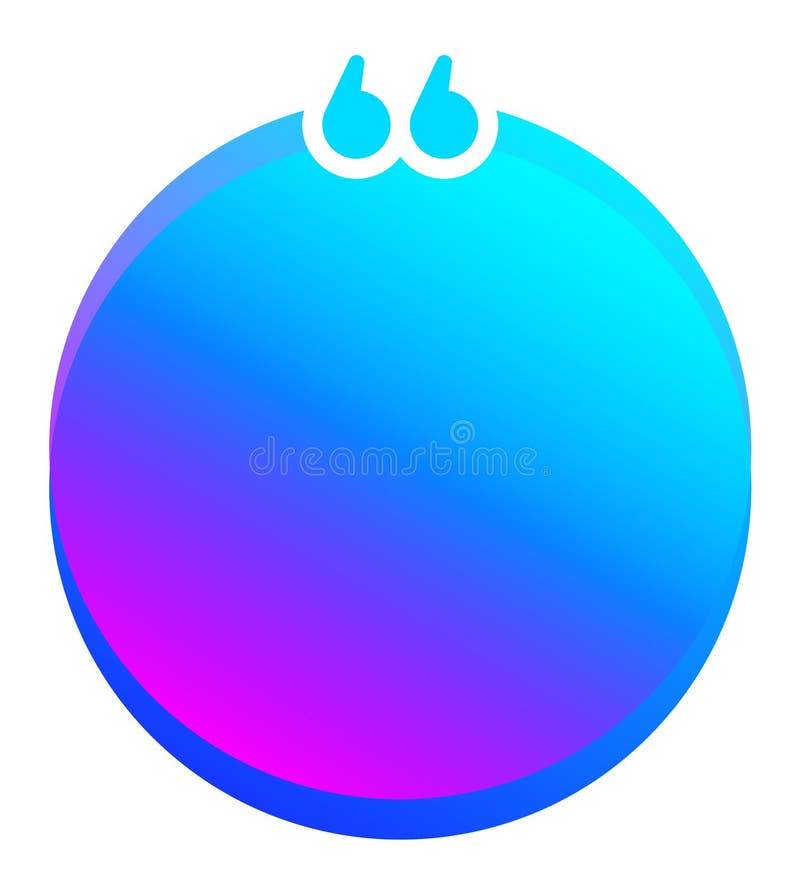 Round Quote Blank Template Featuring Quotation Marks Gracefully ...